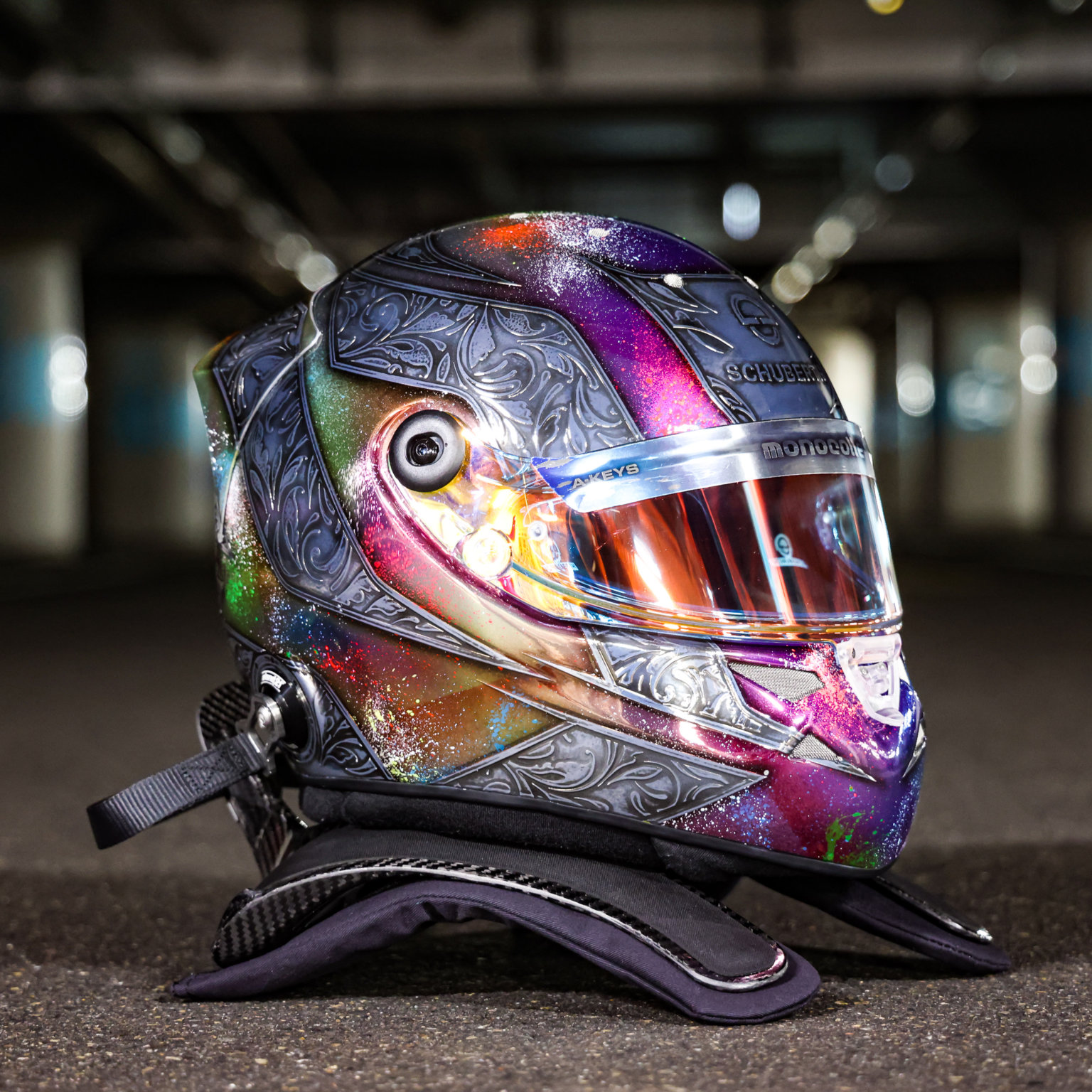 HELMET PAINT 214 SCHUBERTH SP1 CARBON AKYES monocolle