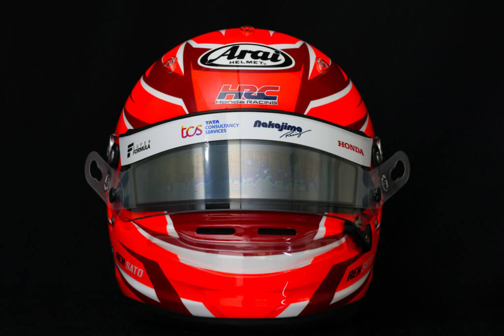 Ren Sato SF Nakajima Racing HELMET PAINT 256 ARAI GP6