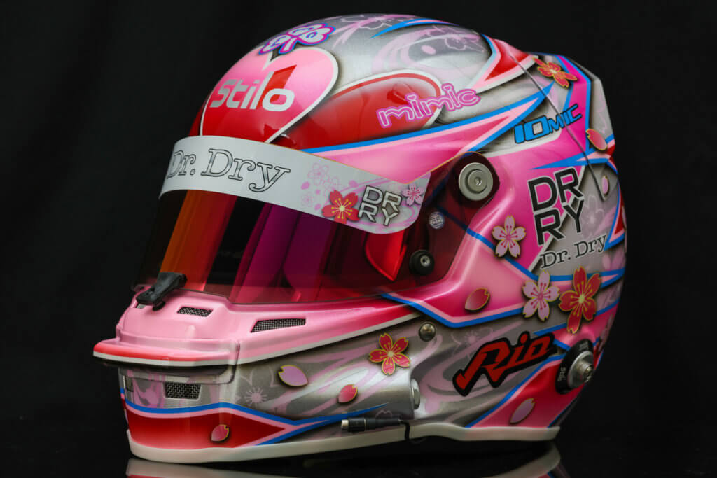 HELMET PAINT 259 STILO ST5 F CARBON Dr.Dry PINK RIO SHIMONO monocolle