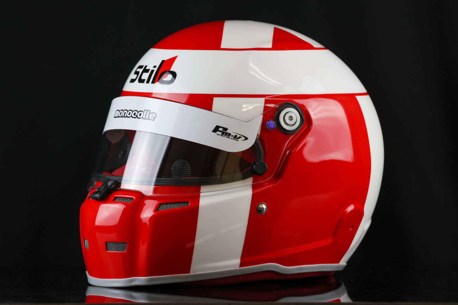 STILO ST5F N CMR 59 L size HELMET PAINTED RED Racing kart Helmet ...