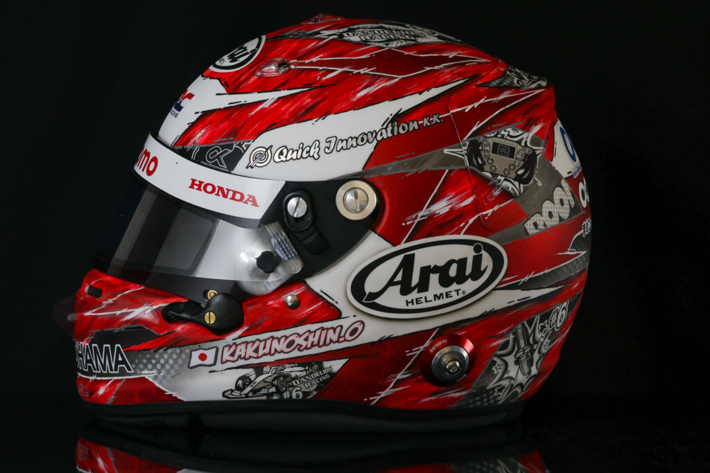 KAKUNOSHIN OHTA SUPER FORMULA DOCOMO HELMET PAINT 261 ARAI GP6 ...