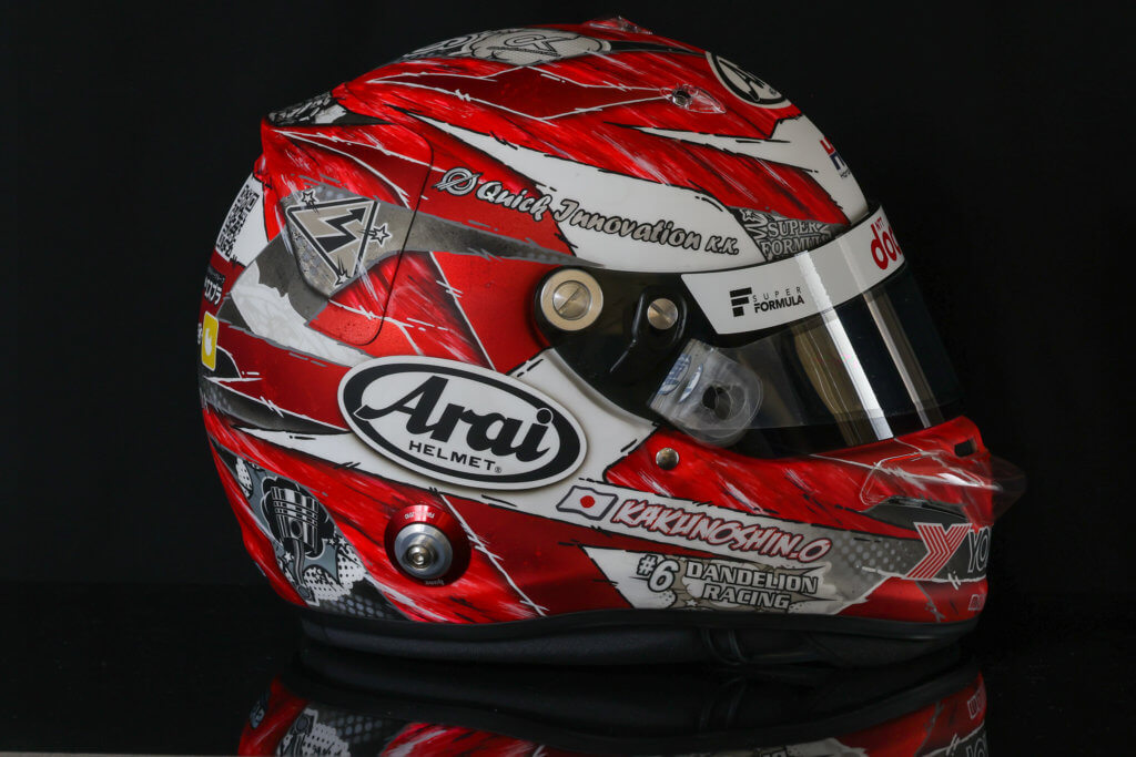 KAKUNOSHIN OHTA SUPER FORMULA DOCOMO HELMET PAINT 261 ARAI GP6 ...