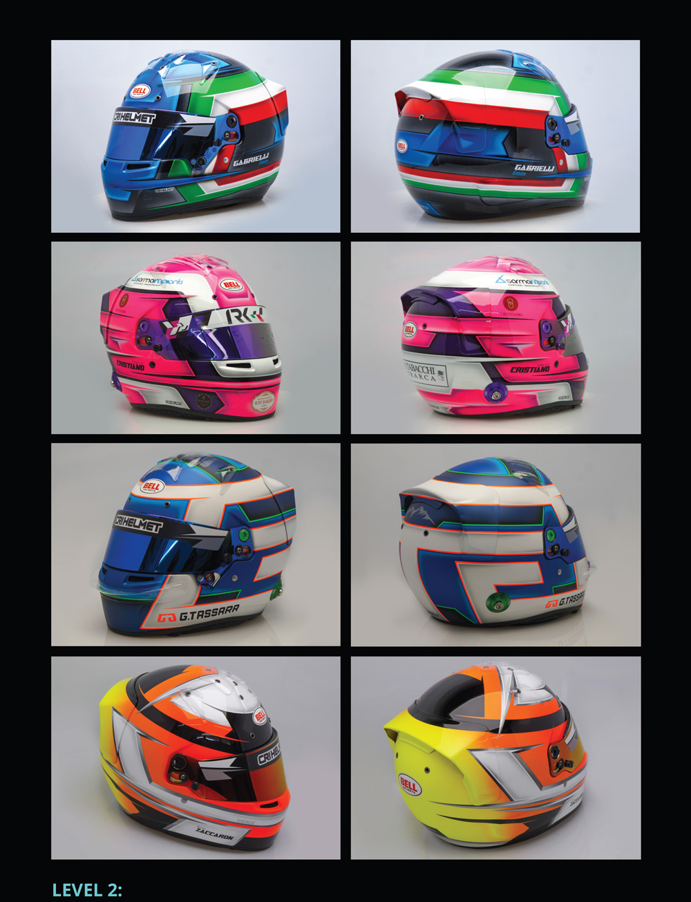 CRI HELMET monocolle collaboration custom paint