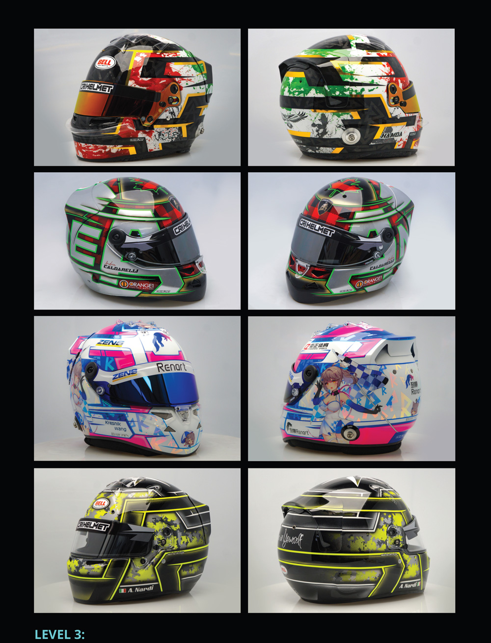 CRI HELMET monocolle collaboration custom paint
