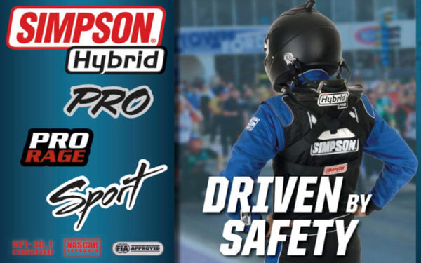 SIMPSON HYBRID SYSYTEM / HANS（ハンス）デバイスとは異なるFIA公認のFHR（頭頚部保護）