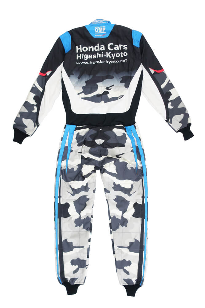 OMP ONE ART CUSTOM RACING SUITS HONDA CARS HIGASHI KYOTO BLUE